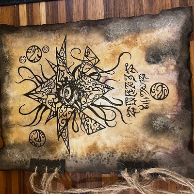 Cthulhu NECROMANCER Necronomicon Scrolls Occult Zombie Horror - Etsy