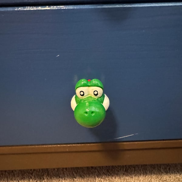 Super Mario Yoshi Drawer Knobs | Nintendo Decor | Cute Yoshi Cabinet ...