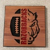 Arkansas Razorback Hog Sign Wooo Pig Sooie Wood Routed Sign Wood Sign ...