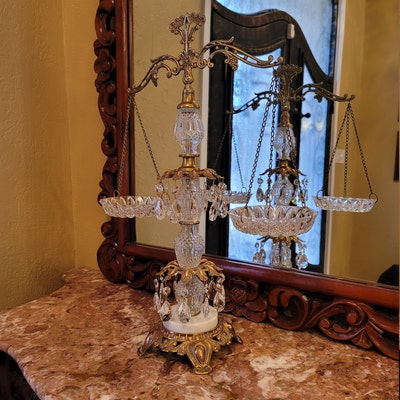 Antique Baroque Centerpiece Bowl / Brass Cherub Flower Bowl / Vintage ...