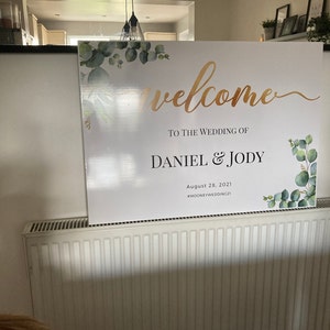 Beige welcome sign Wedding welcome sign Welcome sign | Etsy