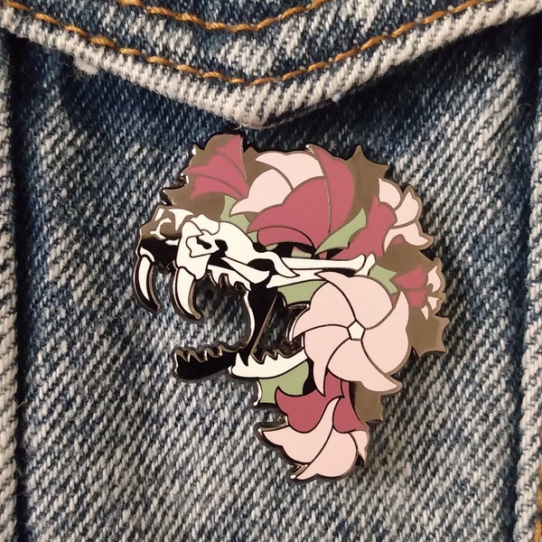 Datura Snake Enamel Pin - Etsy