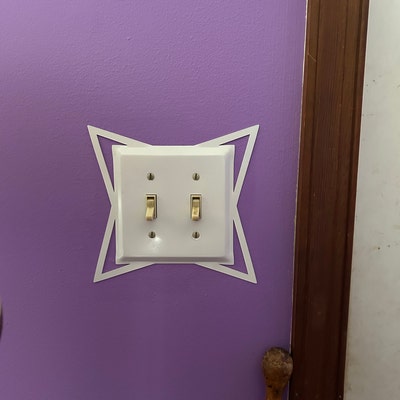 TELSTAR Painted Mid Century Atomic Shadow Box Light Switch and Outlet ...