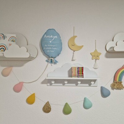 NEW Raindrop Garland, Drop Garland, Nursery Decor - Etsy