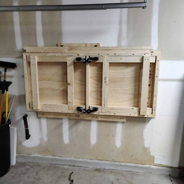 Wall-mounted Folding Workbench Plans - Imperial AND Metric - Etsy