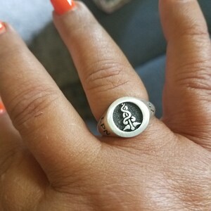 Pi Symbol Signet Ring Sterling Silver Signet Ring Pi Ring | Etsy