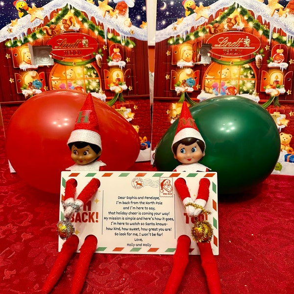 Double Elf Arrival Postcard in Acrylic | I'm Back | Elf Accessories ...