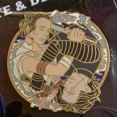 TROS Reylo Pin Rey Ben Solo Hard Enamel Pin - Etsy
