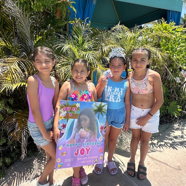 Editable Baby Shower Program Template With Photo Pink Baby Shower ...