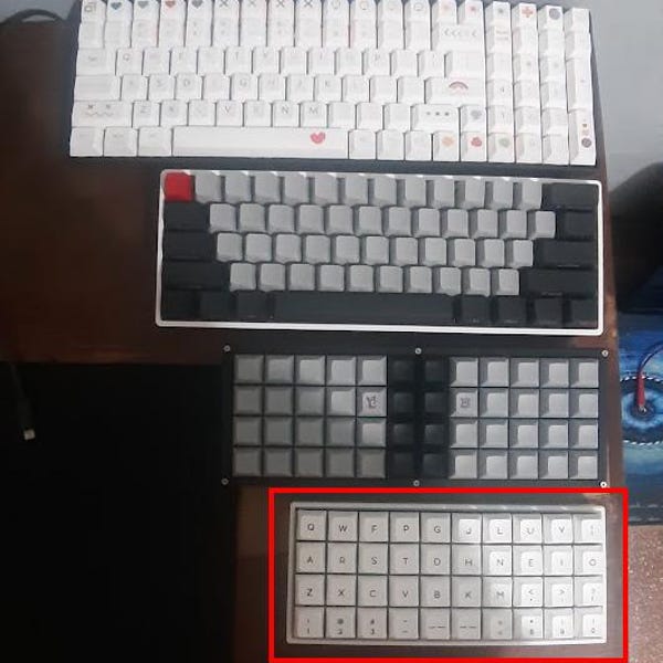 Pabile DIY P40 40-key 4x10 Grid Programmable Wired RP2040 or BLE ...