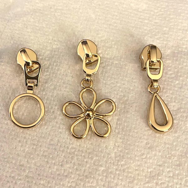 Teardrop | Nylon Zipper Pulls | Size #5 | Pack of 5 - Etsy