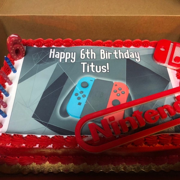 Nintendo Switch Joy Con Video Game Logo Sign 3D Printed, Man Cave, Game ...