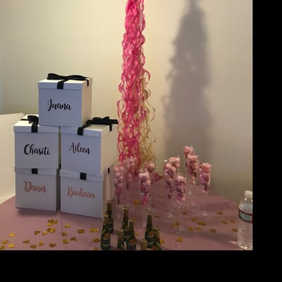 Name Decal Rose Gold Decal Chrome Decal Vinyl Name Decal - Etsy