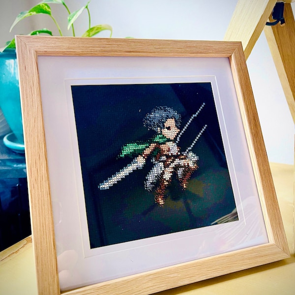 Anime Cross Stitch Pattern, Levi Cross Stitch Pattern, Manga Cross ...