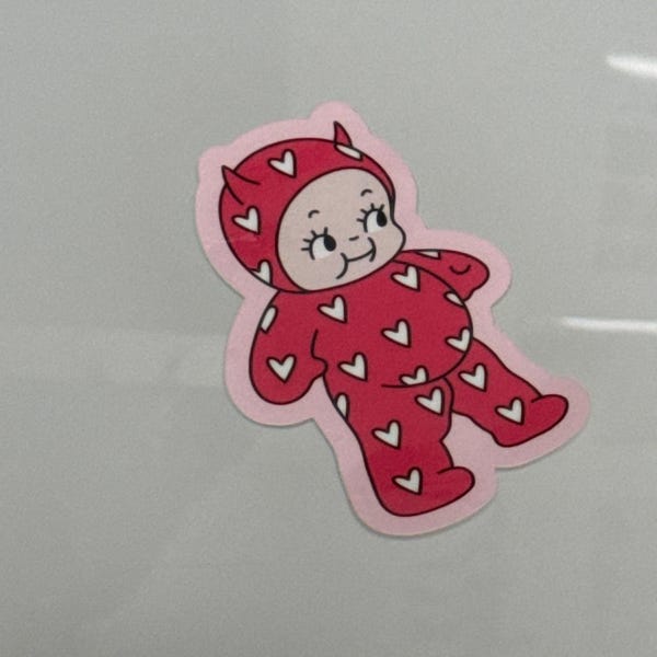 Devil Kewpie Doll Vinyl Sticker | Kewpie Doll - Etsy