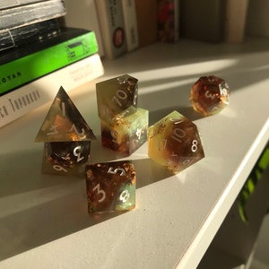 Taro Milk Tea Boba Dice Kawaii Dice, Boba Dice, Handmade Resin Sharp ...