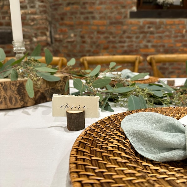 Table Numbers Printed on Handmade Paper With or Without Gold, Silver or ...