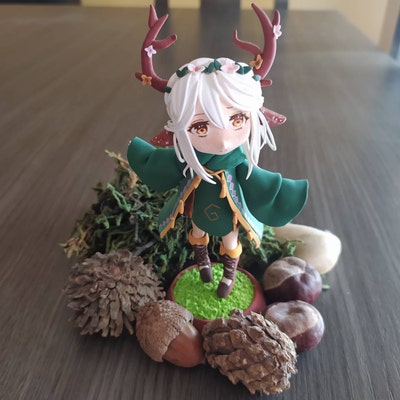 Yanfei Genshin Impact Chibi Figure Handmade Doll Anime - Etsy España