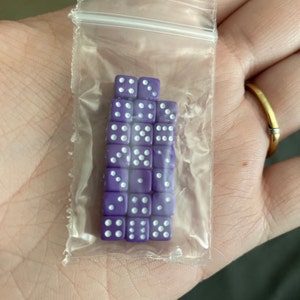 10D8 10 Eight Sided 16mm Blank White Dice RPG Gaming | Etsy