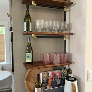 Ceiling-mounted French Bistro Shelves for Bar or Kitchen - Etsy