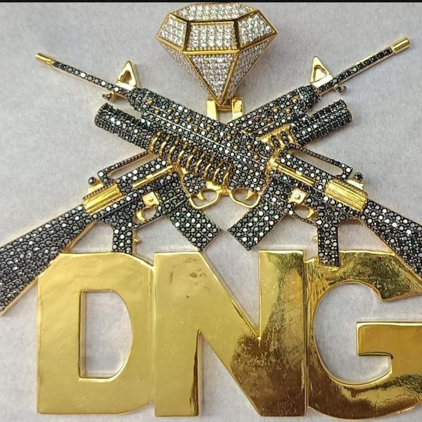 Huge Guy Stewie Griffin Iced Out Simulated Diamond Pendant 14k Two-tone ...