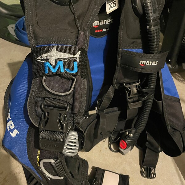 Silver Shark Personalized & Customizable Scuba Diver BCD Identification ...