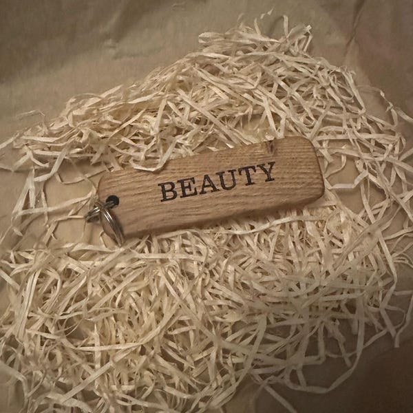 Large Key Ring, Giant Keyring Handmade From Solid Oak, an XXL Keychain ...