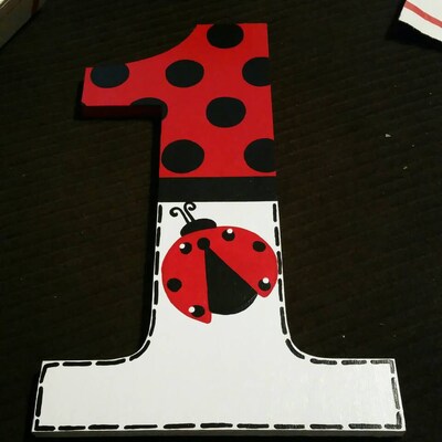 Ladybug First Birthday Photo Prop Lady Bug Hand - Etsy