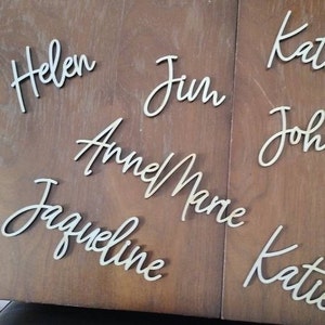 Personalised Place Names Wooden Place Names Unique Wedding Favours ...