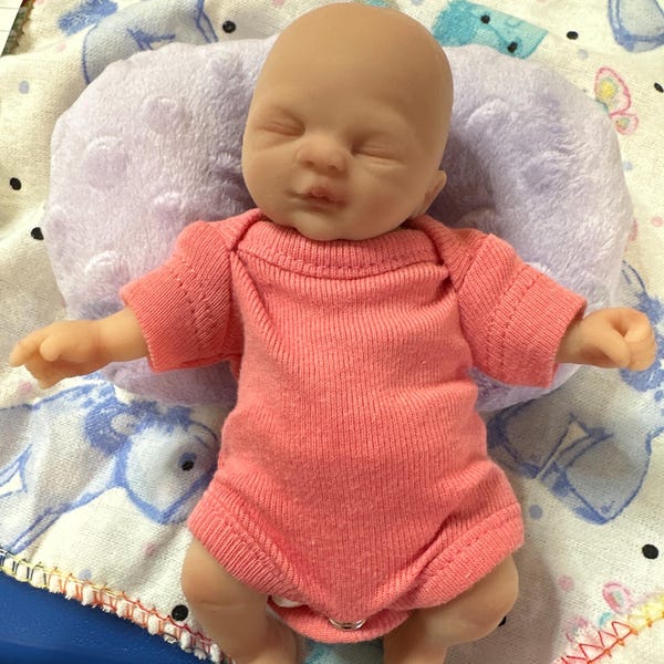 10-11" Custom Reborn Bodysuit Baby Doll Clothes 11" Miniature Bodysuit ...