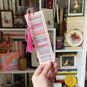 Halloween Bookmark Haunted Mansion With Pumpkins, Ghosts, Bats, the ...