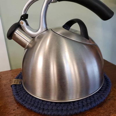 Rustic Round Trivet Crochet Pattern, Farmhouse Hot Pad Crochet Pattern ...