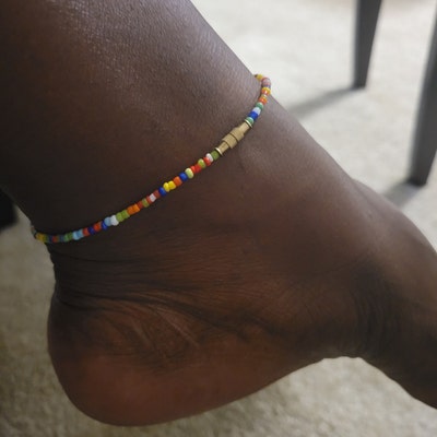 Assorted Beaded Anklets African Jewelry Anklets With - Etsy