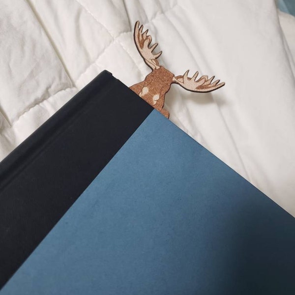 Personalized Leather Moose Bookmark, a Great Moose Themed Gift! - Etsy