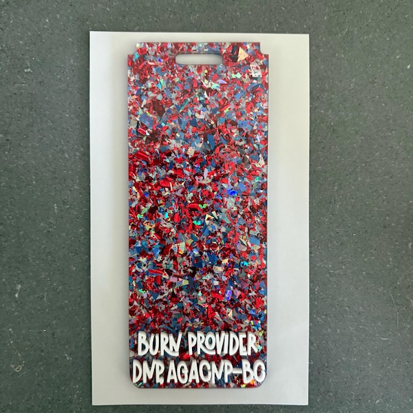 Custom Acrylic Badge Topper, Badge Buddy Topper, ID Holder, Acrylic ...