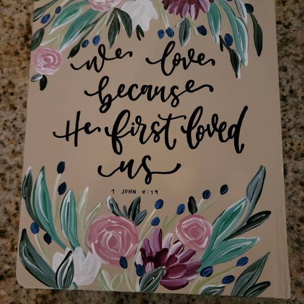 Painted Bible, Hand Painted Bible, Custom Bible, Painted Bibles ...