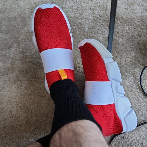 Men Unisex Adult Sonic Speed Shoes Custom Cosplay Shoes Sneakers With ...