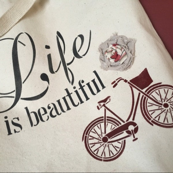 Life is Beautiful Word Stencil Select Size STCL1866 by Studior12 - Etsy
