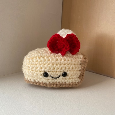 CROCHET PATTERN: Cherry Cheesecake Play Food, Amigurumi Downloadable ...