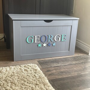 Personalised Toy Box Name & Embellishments. Pastel Name. Toy - Etsy