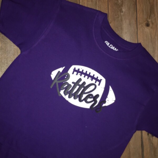 Rattlers Football SVG File, Grunge Rattler SVG, DIY Football Mom Shirt ...