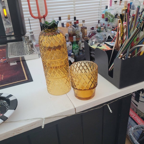 Pineapple Stacking Cocktail Glasses | Set of 4 | Glassware Whisky ...