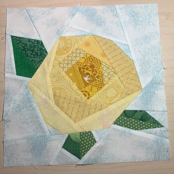 Rose Foundation Paper Piecing Pattern - Etsy