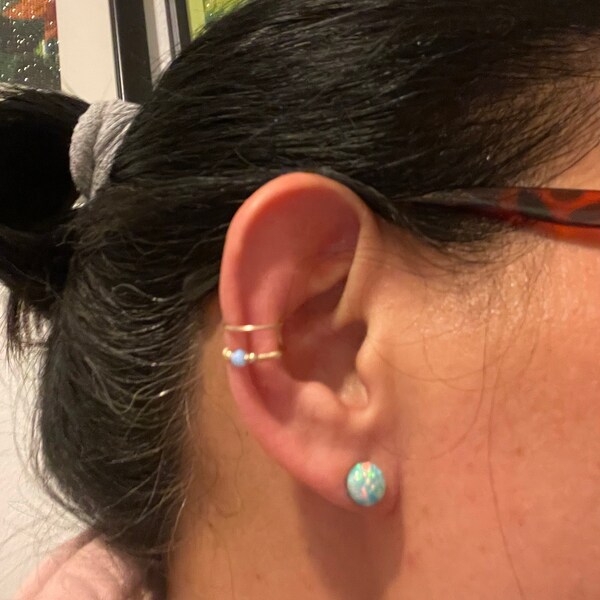 FAKE Helix Piercing, CZ Ear Cuff, Ear Cuff No Piercing, Upper Cartilage ...