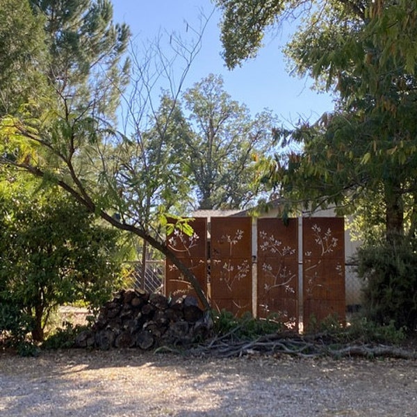 Tree & Branches Privacy Screens, Metal Garden Art, Metal Yard Art ...