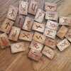 Wooden Runic Set, 25 Pcs With Velvet Pouch Wood Runes Elder Futhark - Etsy