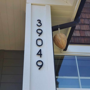 THIN MODERN Black Sign Letters for Street Address Signs and - Etsy