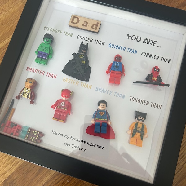 Personalized 2025 Fathers Day Gift, Superhero Birthday Gift, Father's ...