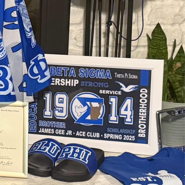 Personalized Phi Beta Sigma Wall Art, Sigma Man, Man Cave Gift, Sigma ...