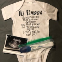 Hi Daddy Baby Announcement Husband Pregnancy Announcement for Husband ...
